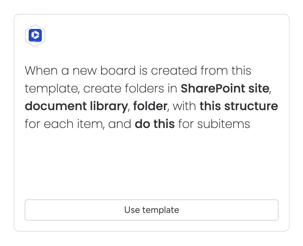 When a new board is created from a template, build the SharePoint ...